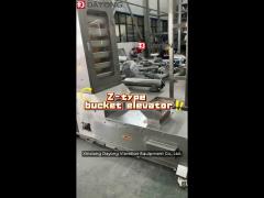 customized modular z bucket elevator for potato chips multimouth output