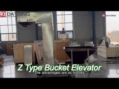 automatic granule feeding z type bucket elevator z bucket conveyor