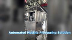 Explanation of the production process of matcha screening, conveying, and packaging line.