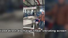 Customized direct discharge linear vibrating screen