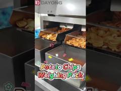 Automatic Potato Chips Packing Machine Nitrogen Flush Crisp Packaging Machine For Snack
