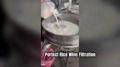 High frequency vibrating screen used for screening 500 mesh rice wine