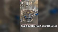 High quality plastic material rotary vibrating screen
