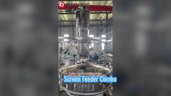 High quality factory price rotary vibrating screen combined vacuum feeding machine