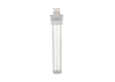 China 20'' food grade clear plastic water filter housings with  1'' inlet/outlet brass port for sale