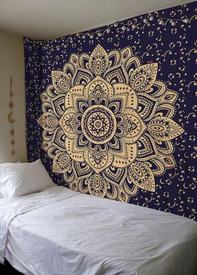 China Mandala Tapestry , Hippie Bohemian Flower Psychedelic Indian Dorm Decor for Living Room Bedroom for sale