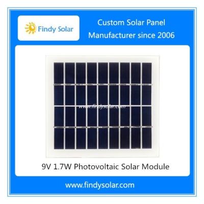 China 9V 1.7W Photovoltaic Solar Module for sale
