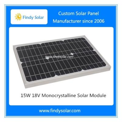 China 15W 18V Monocrystalline Solar Module for sale
