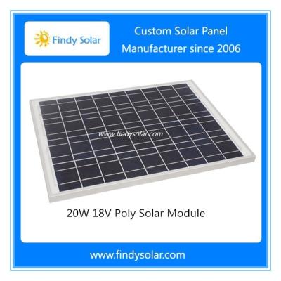 China 20W 18V Poly Solar Module for sale