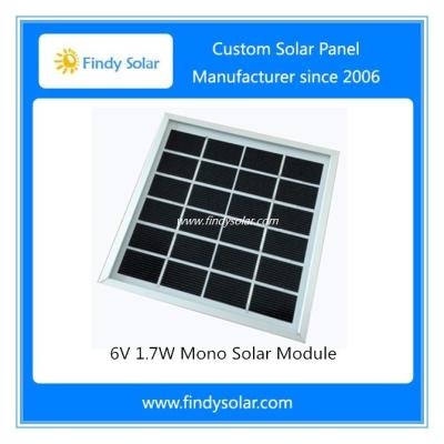 China 6V 1.7W Solar Module with Frame for sale