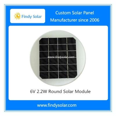China 6V 2.2W Round Solar Module for sale