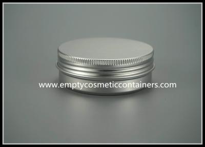 China Cosmetics Recyclable Aluminum Jars , 60G Screw Top Aluminum Cans for sale