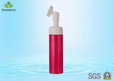 Cina 200ml Red PET Cosmetic Lotion Plastic Bottles with Pump Dispenser in vendita