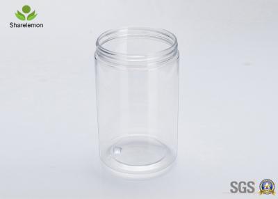 Cina barattoli di plastica rotondi dell'ANIMALE DOMESTICO 800ML chiari con il commestibile dei coperchi per imballare in vendita