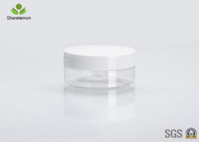 Cina barattolo crema di plastica trasparente 100g con il coperchio di alluminio per il correttore di trucco in vendita