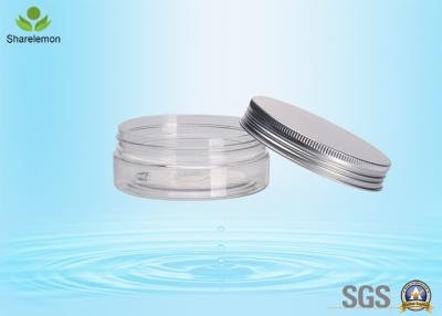 Cina barattoli crema di plastica trasparenti 100ml con il cappuccio di alluminio per la crema di fronte in vendita