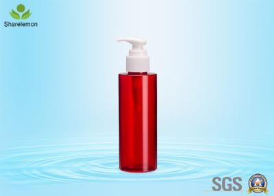 中国 構造のためのポンプ スプレーヤーが付いている150ml赤いプラスチック化粧品のびん 販売のため