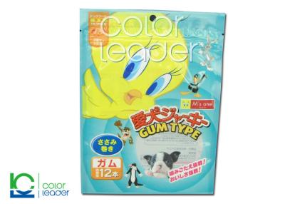 China 3 Side Seal Animal Feed Packaging Dog Food , Plastic Ziplock Bag for sale