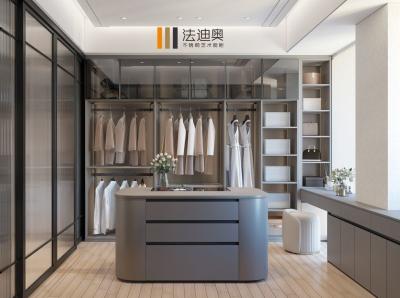 中国 現代的な実用的な メリディアン グレー カスタム フローティング・バニティと クローゼットで歩く 販売のため