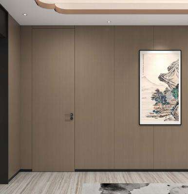 Chine Panneau mural décoratif en bois foncé en acier inoxydable écologique à vendre