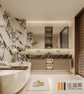 China LuxeGlow Floating Vanity Illuminated Elegance For Modern Bathrooms for sale
