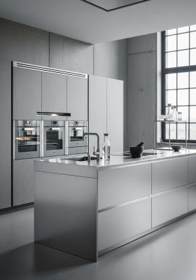 China Urban Stone Minimal Kitchen Island System in 304 Stainless Steel for sale