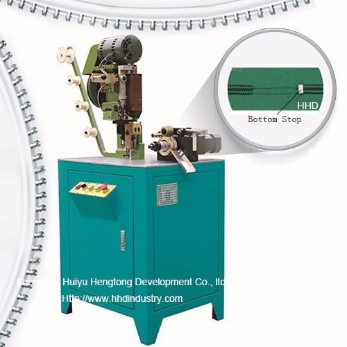 Quality 4800pcs 18cm/H Fully Automatic Nylon Zipper Machine Bottom Stop Machine for sale