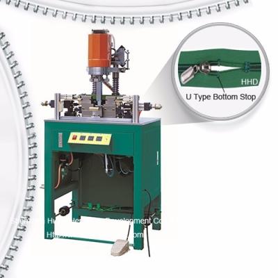 China Semi Auto Nylon Zipper U Type Top Stop Machine for sale