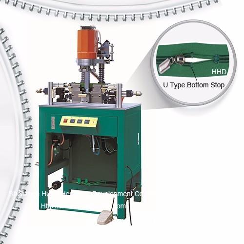 Quality Semi Auto Nylon Zipper U Type Top Stop Machine for sale