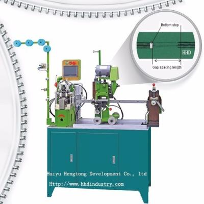 China Auto Nylon Zipper Teeth Gapping and Bottom Stop Machine for sale