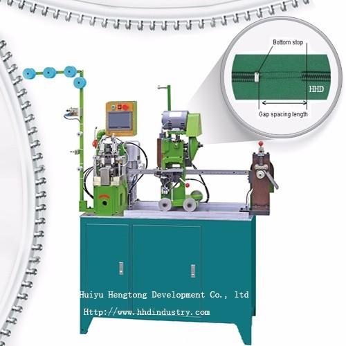 Quality Auto Nylon Zipper Teeth Gapping and Bottom Stop Machine for sale