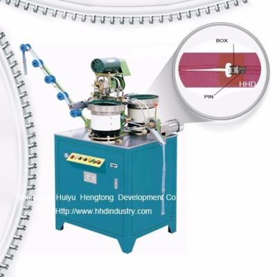 China Auto Nylon Zipper Pin and Box Fixing Machine for sale