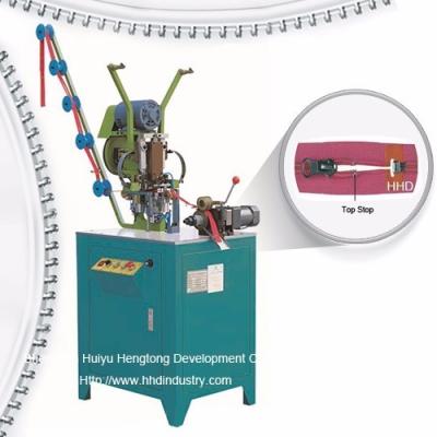 China Auto Nylon Zipper Top Stop Fixing Machine for sale