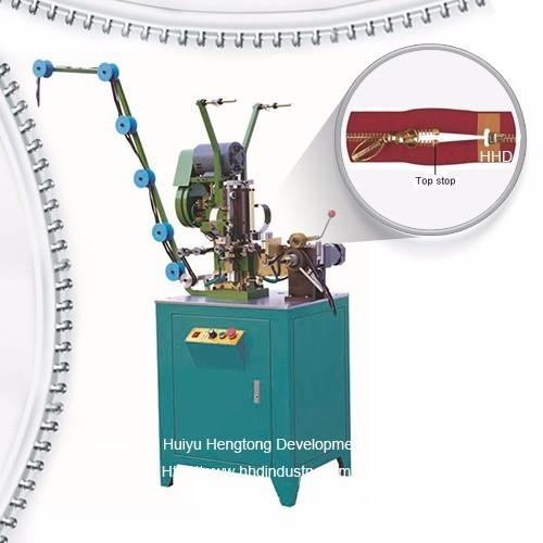 Quality Auto Metal Zipper Double Top Stop Settling Machine 3000pcs/18cm/H for sale