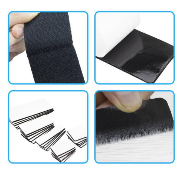 Quality Peel And Stick Square Hook And Loop Tape Adhesive Strong Adhesive Backing for sale