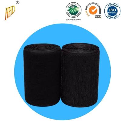 China 50mm Black Nylon Hook and Loop Tape Heavy-Duty Adjustable Reusable Factory Direct Wholesale OEM for sale