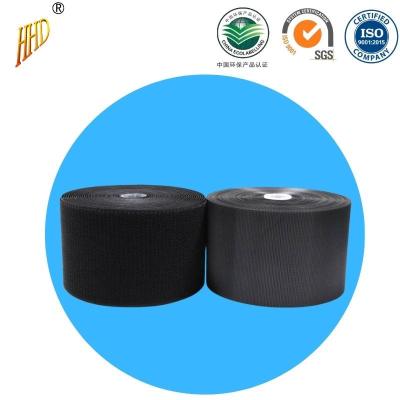 China Black Durable Woven Hook and Loop Tape Factory Direct High-Quality Wholesale OEM Bulk Orders Global Shipping Industrial and Home Use for sale