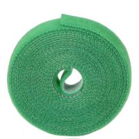 China Double-Sided Green Nylon Hook and Loop Tape Roll 50mm Width One Side Hook One Side Loop High Strength Durable for sale
