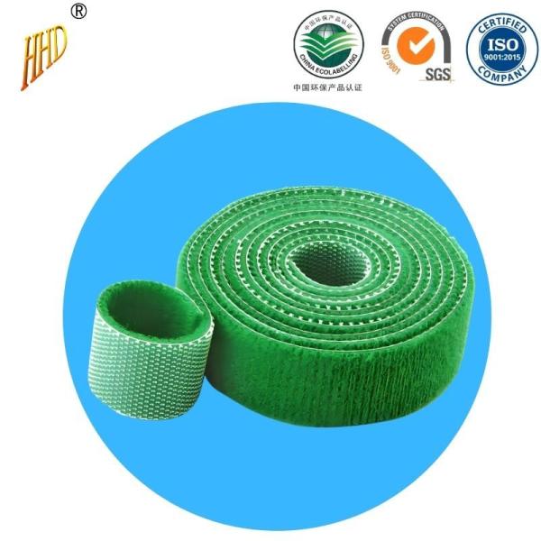Quality Double-Sided Green 100% Premium Nylon Hook and Loop Tape Roll One Side Hook One Side Loop Durable High-Strength Factory Direct Wholesale OEM Bulk Orders for sale