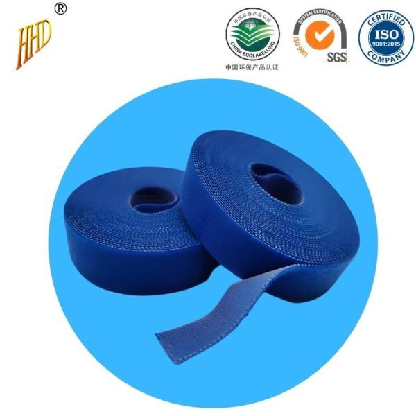 Quality Blue Premium Back-to-Back Double-Sided Hook and Loop Tape Roll Strong Adhesion Soft Durable Factory Direct Wholesale OEM Bulk Orders for sale