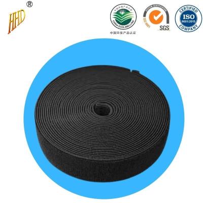 China Durable 25mm Elastic Hook and Loop Strap Adjustable Fastening Factory Direct for sale