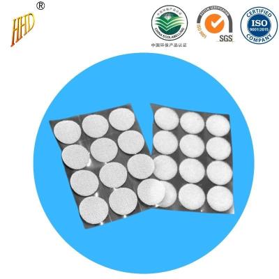 China Nylon Round White Strong Adhesive Hook and Loop Tape High Adhesion Reusable Factory Direct Wholesale OEM for sale