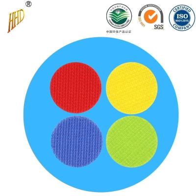 China Colorful Round Nylon Self-Adhesive Hook and Loop Tape Customizable Diameter High Adhesion Reusable Factory Direct for sale