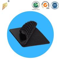 China Black Square Strong Adhesive Hook and Loop Tape 1 inch Customizable Size Reusable for sale