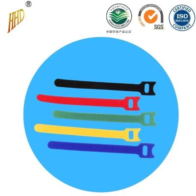 China Long Strip Colorful Nylon Cable Tie Style Hook and Loop Tape High-Quality Reusable Factory Direct Wholesale OEM for sale