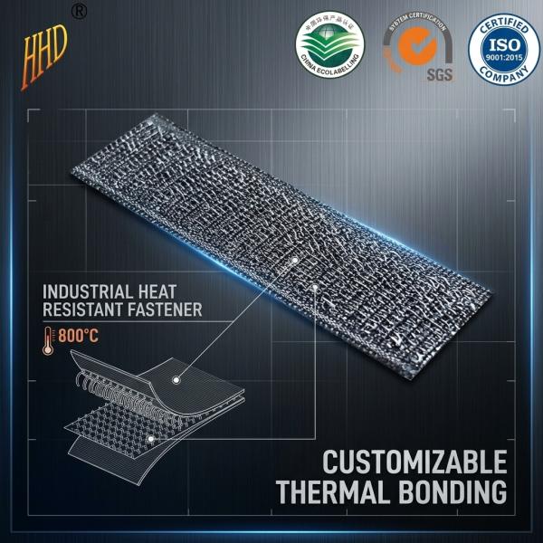 Quality 100% Metal High-Temperature 800°C 316 Stainless Steel Hook and Loop Tape, Factory Direct High-Quality Wholesale OEM Bulk Orders for Industrial Use for sale