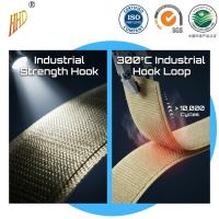 Quality 300°C Light Yellow High-Temperature Aramid Metal Hook Hook and Loop Tape, for sale