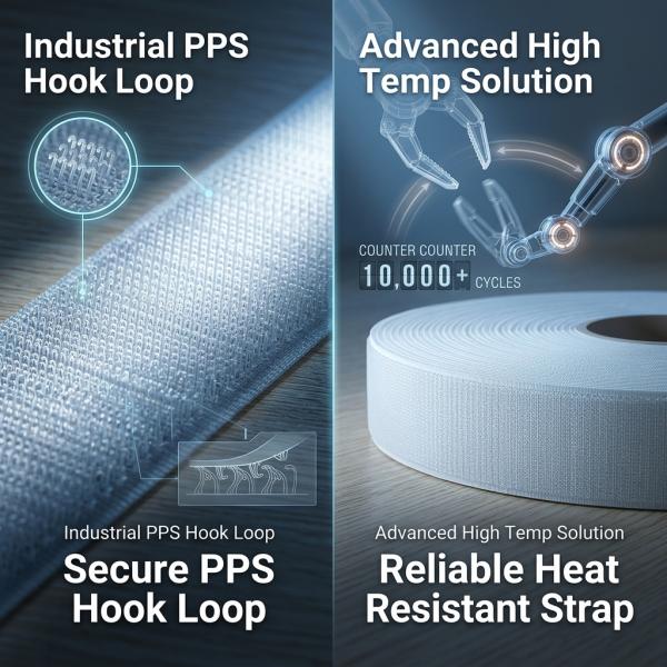 Quality Polyphenylene Sulfide PPS Hook and Loop Tape Supplier | 260°C Heat Resistant for sale
