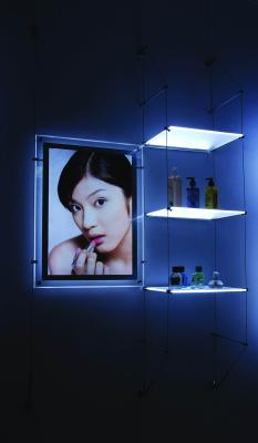 China 500*700mm super slim crystal led light box advertising hanging colorful for sale