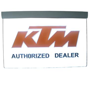China Hanging style customised advertising led edge lit sign for sale